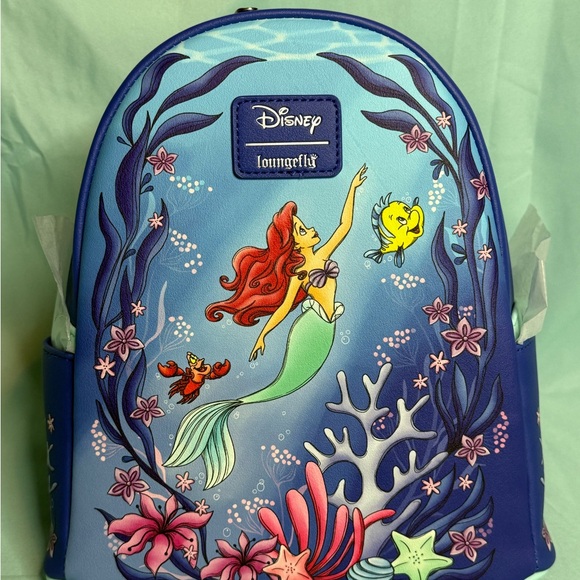 Loungefly | Bags | Loungefly X Disney Little Mermaid Ariel Flounder ...